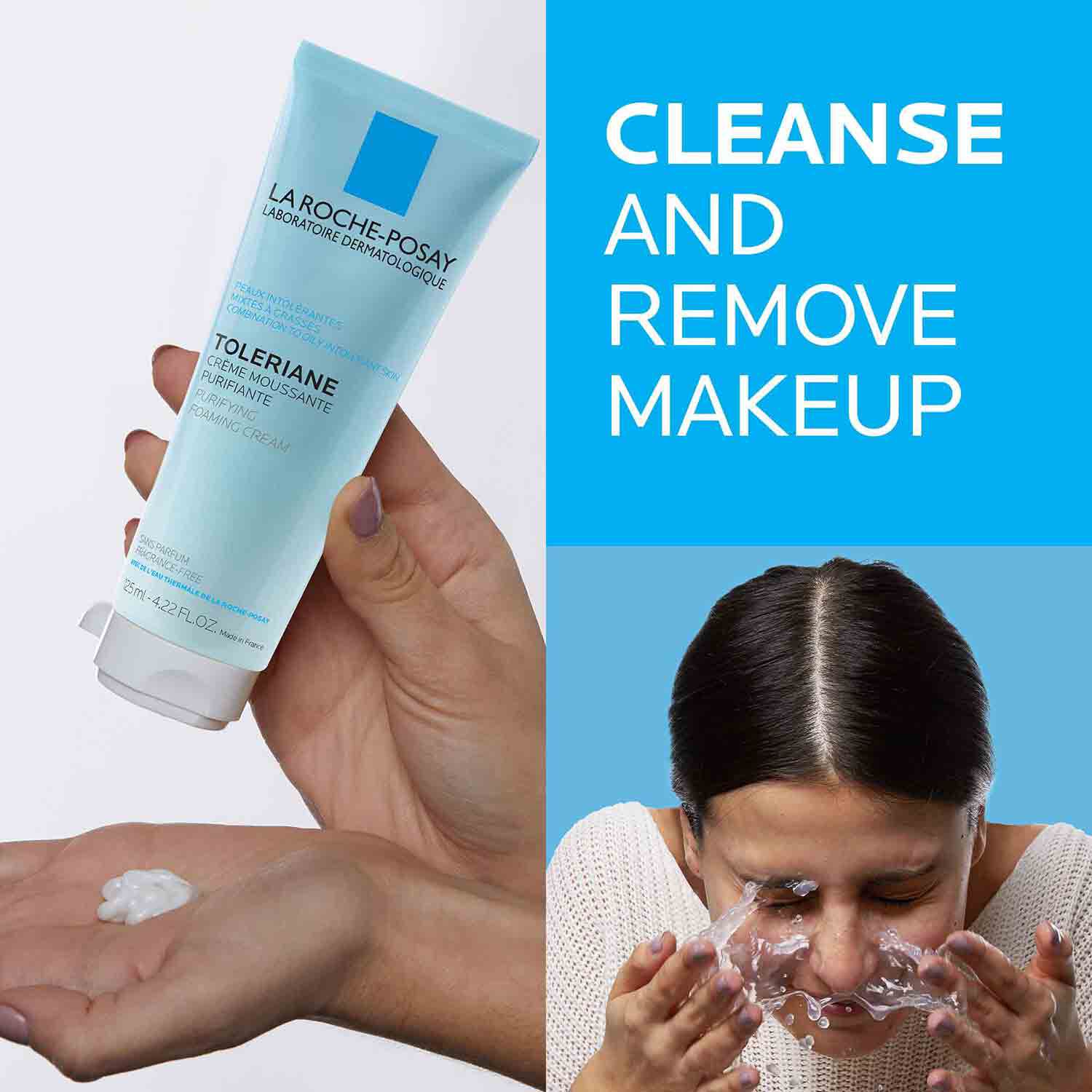 Toleriane Purifying Foaming Cream Cleanser | La Roche-Posay