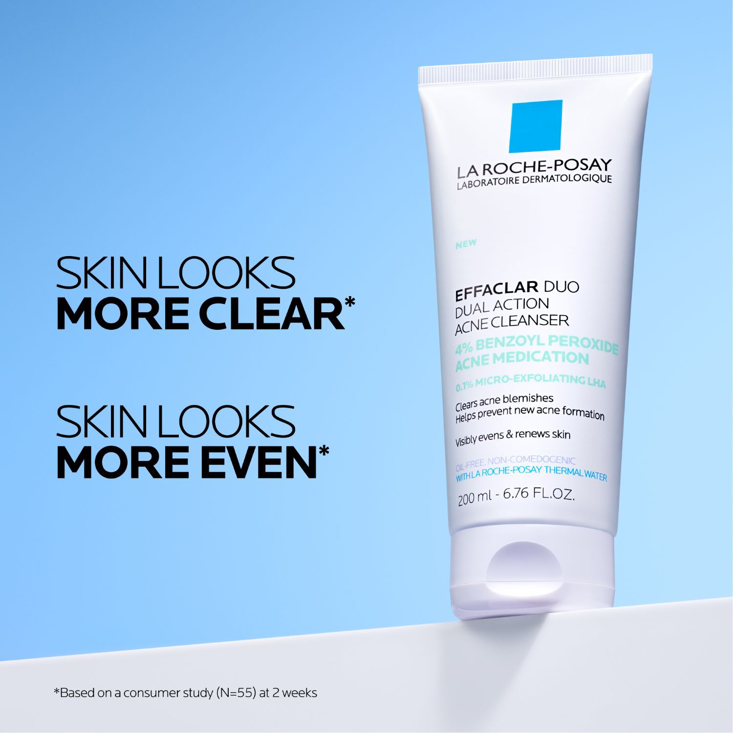 Effaclar Dual Action Acne Face Wash With 4% Benzoyl Peroxide | La Roche ...