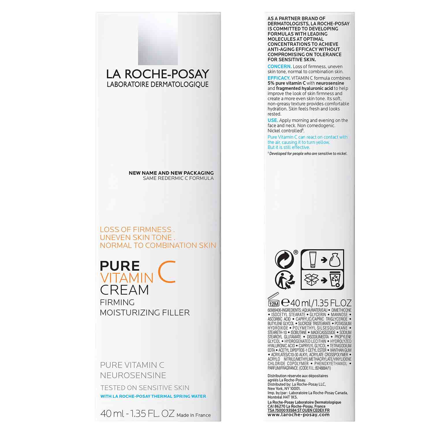 Pure Vitamin C Moisturizer Cream for Face | La Roche-Posay