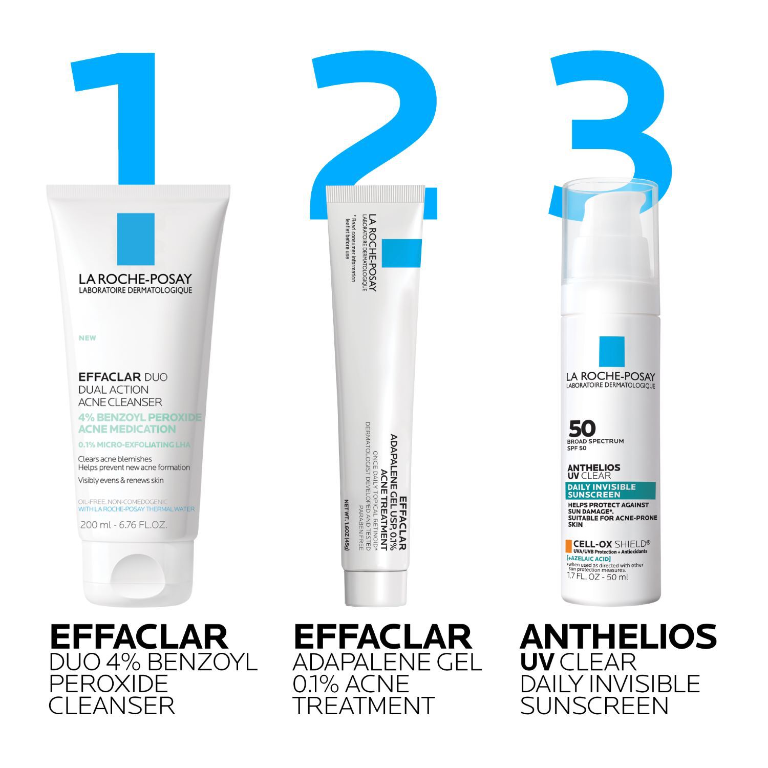 Effaclar Duo Acne Face Wash With 4% Benzoyl Peroxide | La Roche-Posay