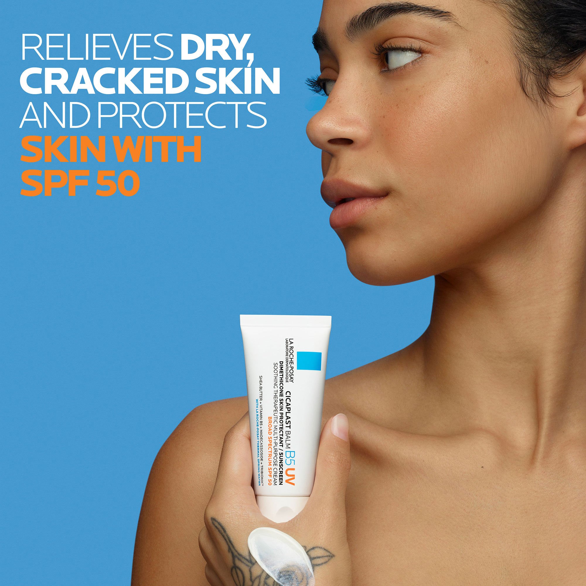 Cicaplast Balm B5 UV Soothing Cream SPF 50 | La Roche-Posay