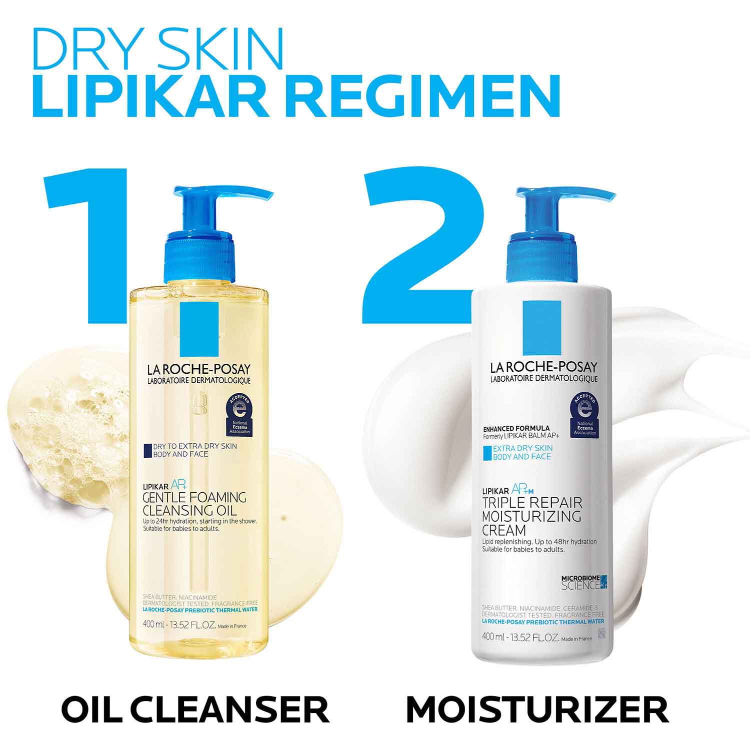 Lipikar AP+ Cleansing Oil for Dry, Sensitive Face & Body | La Roche-Posay
