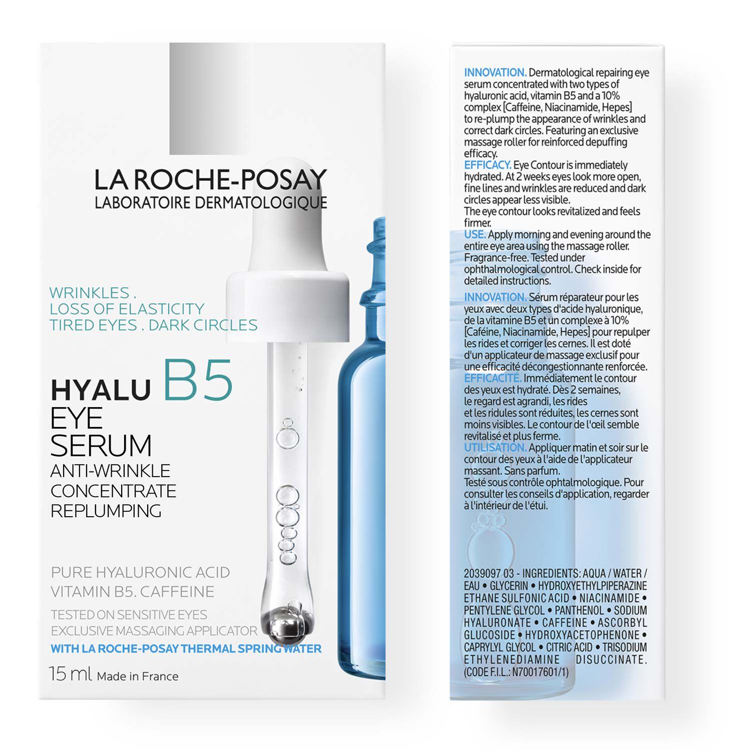 Hyalu B5 Eye Serum with Hyaluronic Acid + 10% Complex | La Roche-Posay