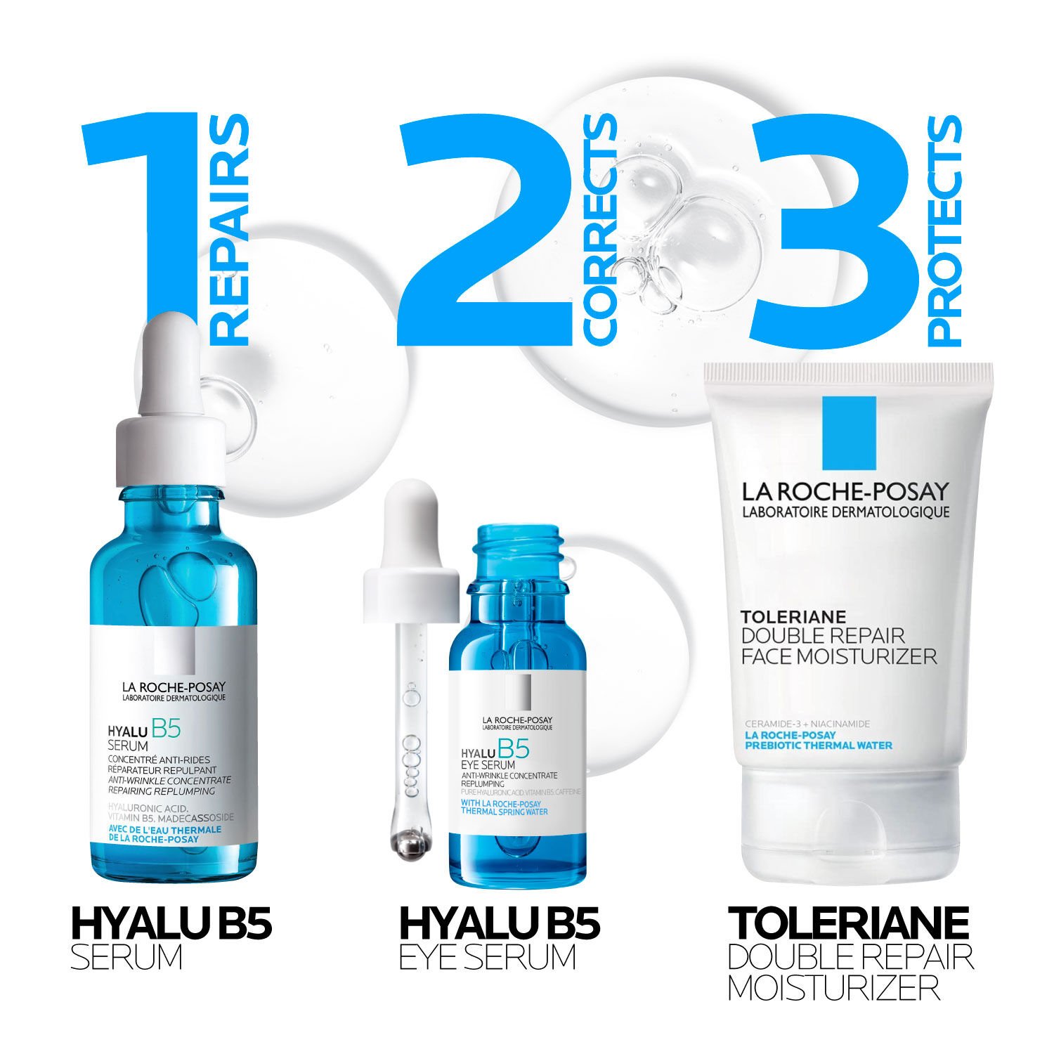 Hyalu B5 Eye Serum with Hyaluronic Acid + 10% Complex | La Roche-Posay