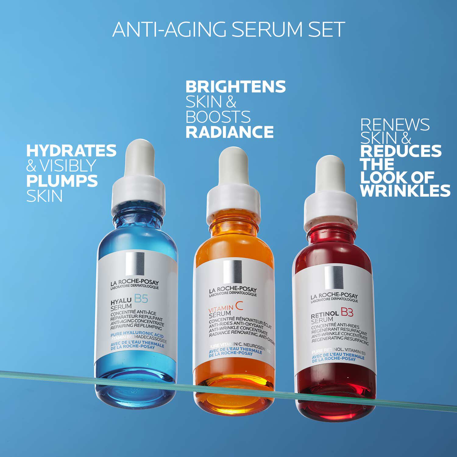 Anti-Aging Face Serum Set for Radiant Skin | La Roche-Posay
