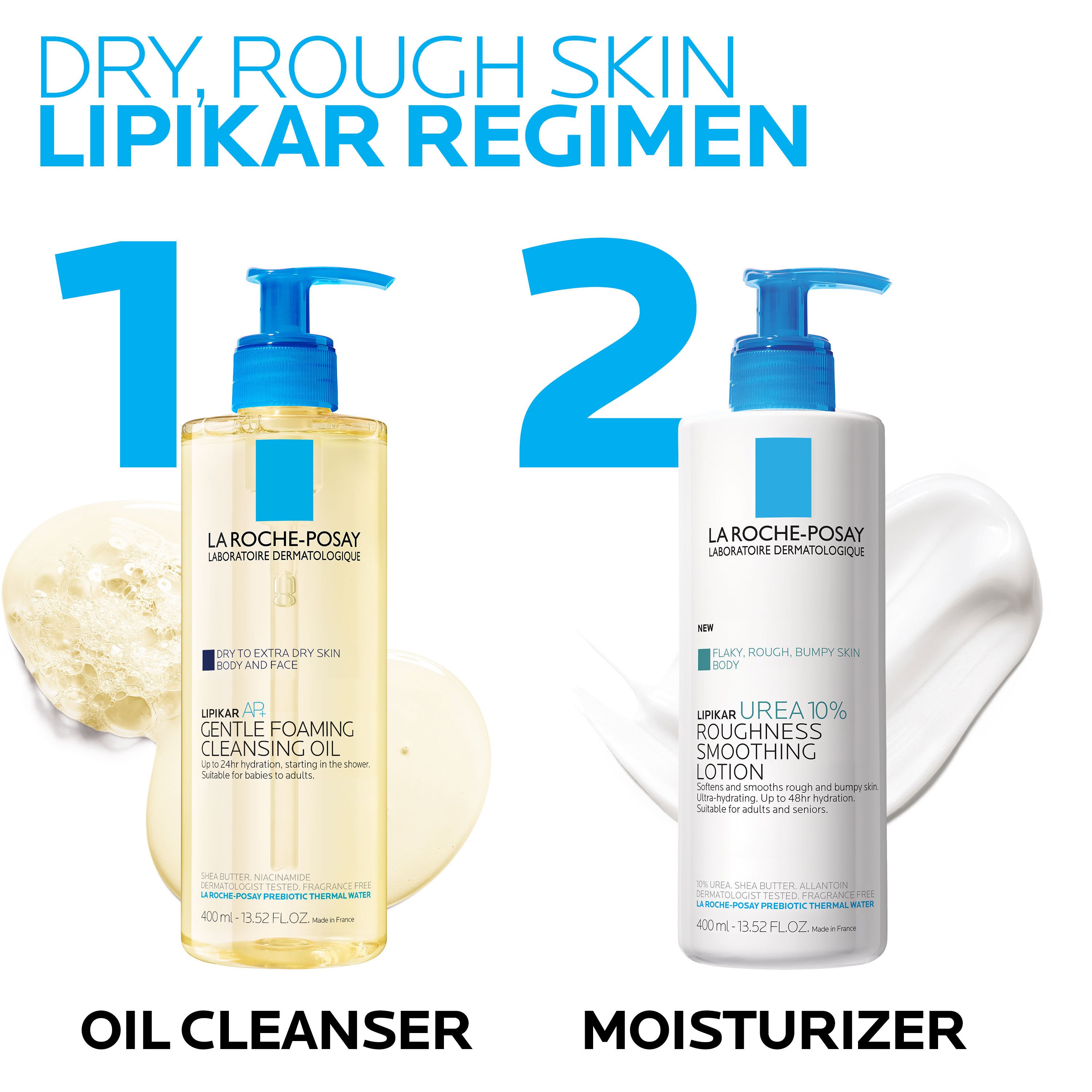 Lipikar Urea 10% | Exfoliating Roughness Smoothing Lotion | La Roche-Posay