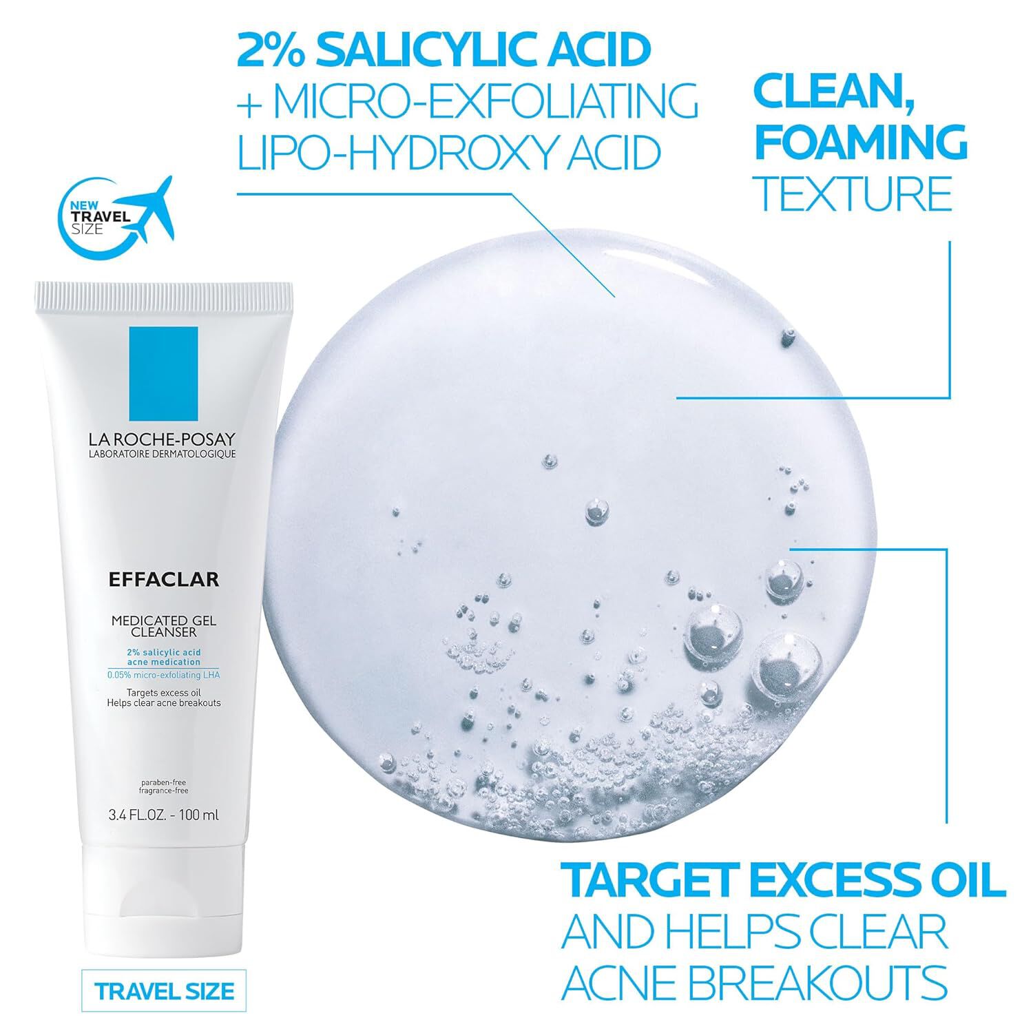 Effaclar Medicated Acne Cleanser & Toleriane Double Repair Matte ...