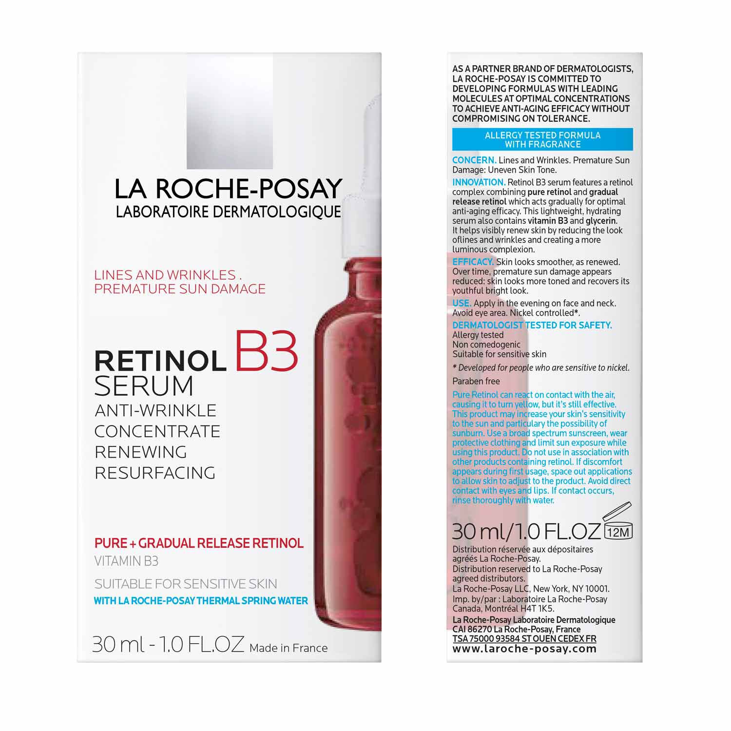 Retinol B3 Pure Retinol Serum for Anti-Aging l La Roche Posay