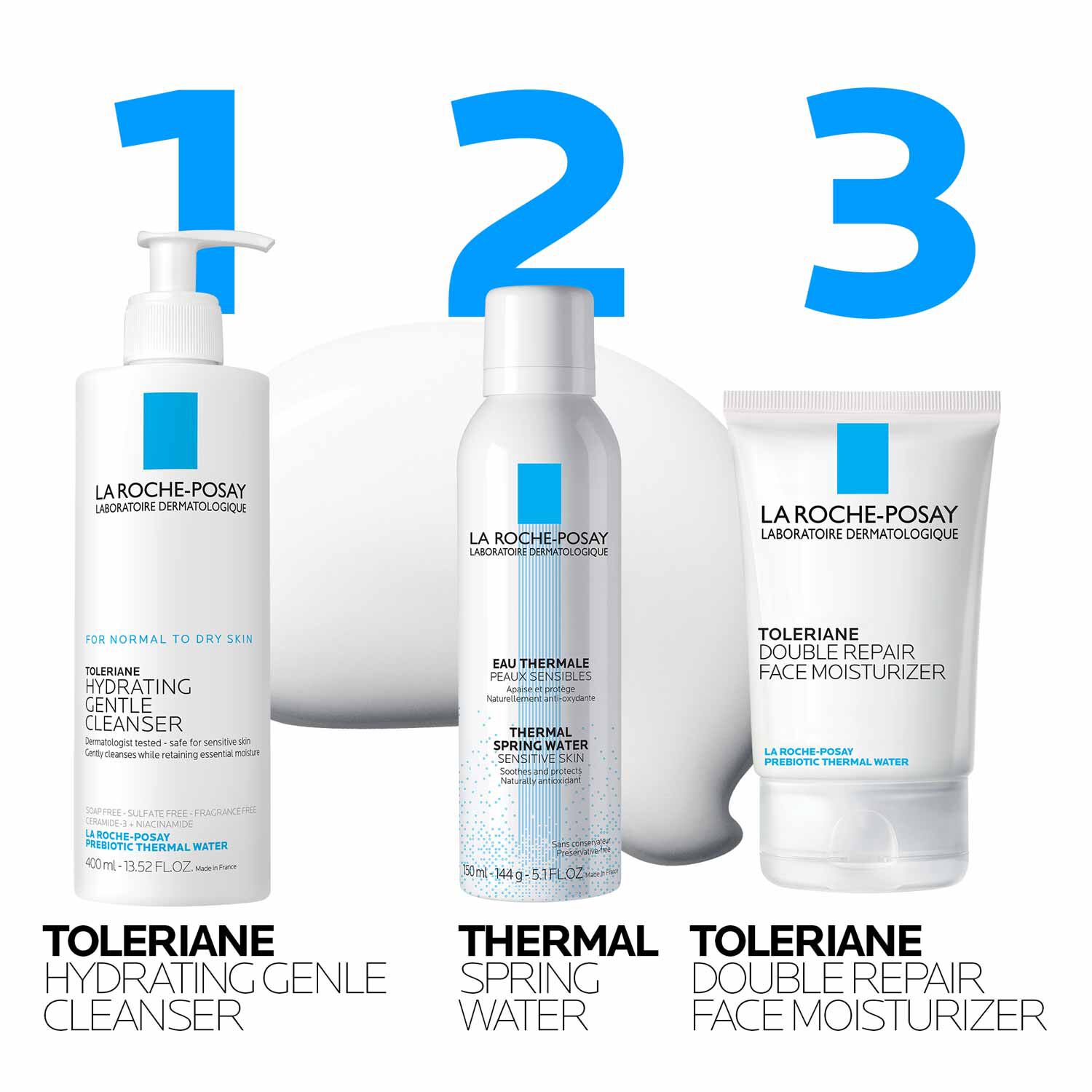 Toleriane Hydrating Gentle Facial Cleanser | Clinically Tested, Derm ...